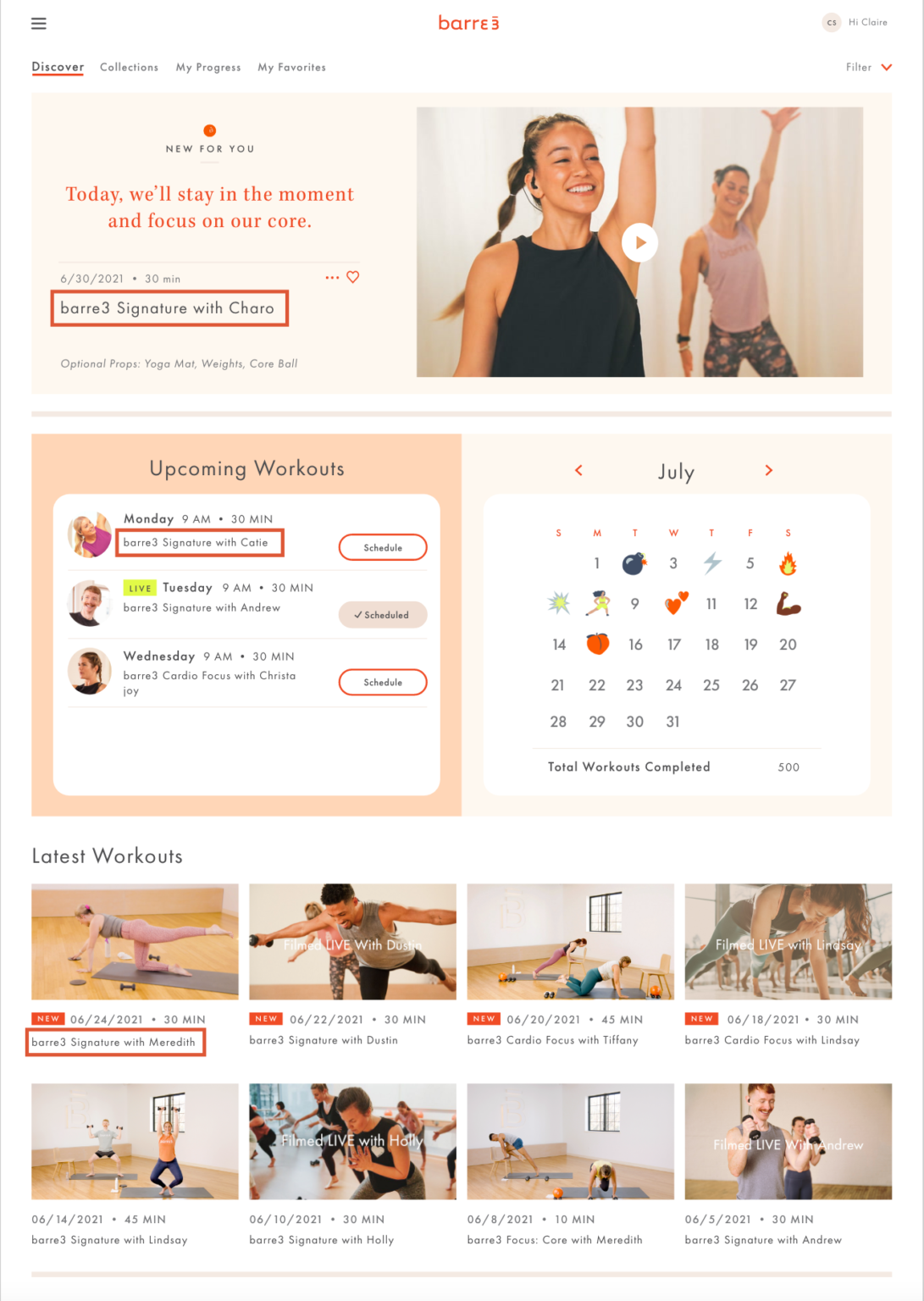 The barre3 Signature Workout - barre3